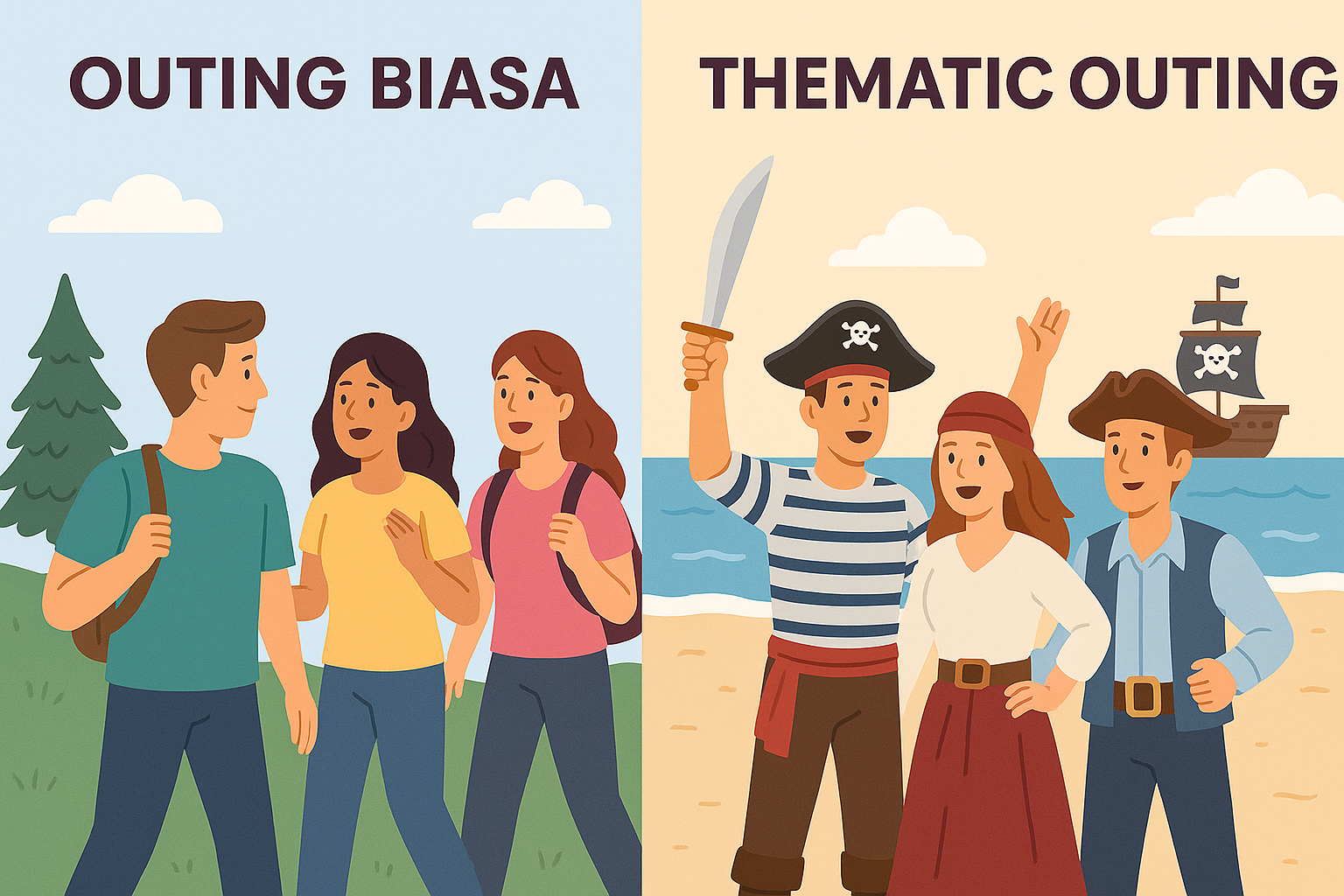 Outing Biasa vs Thematic Outing | Raja Wisata